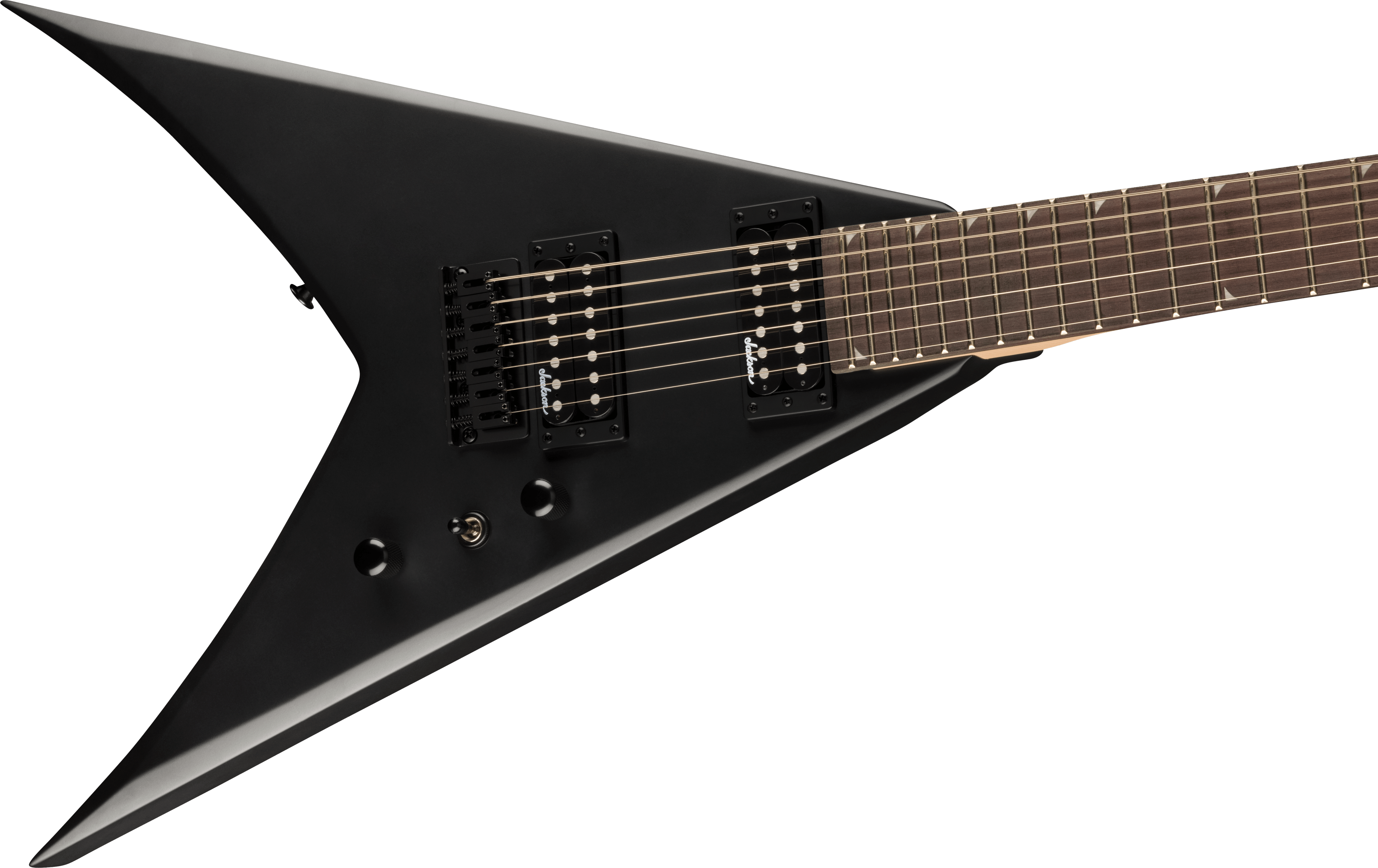 JACKSON JS22-7 KING V SATIN BLK - Musacorner