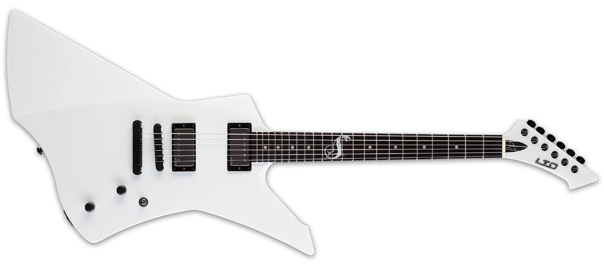 ESP LTD JAMES HETFIELD SNAKEBYTE SNOW WHITE - Musacorner
