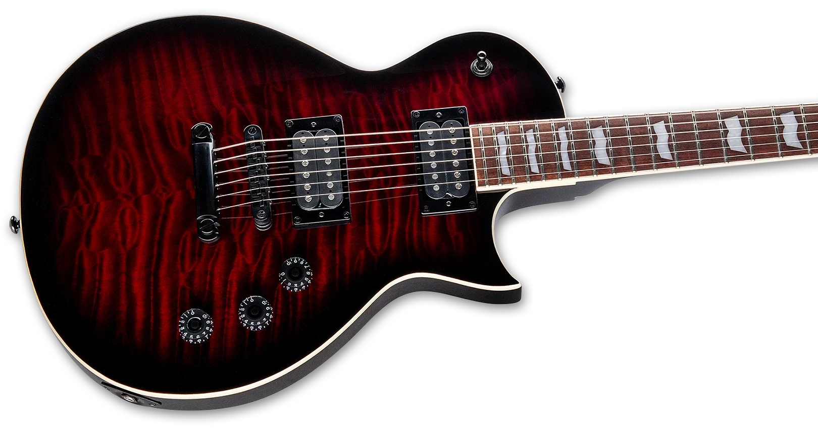 ESP LTD EC-256QM SEE THRU BLACK CHERRY SUNBURST - Musacorner